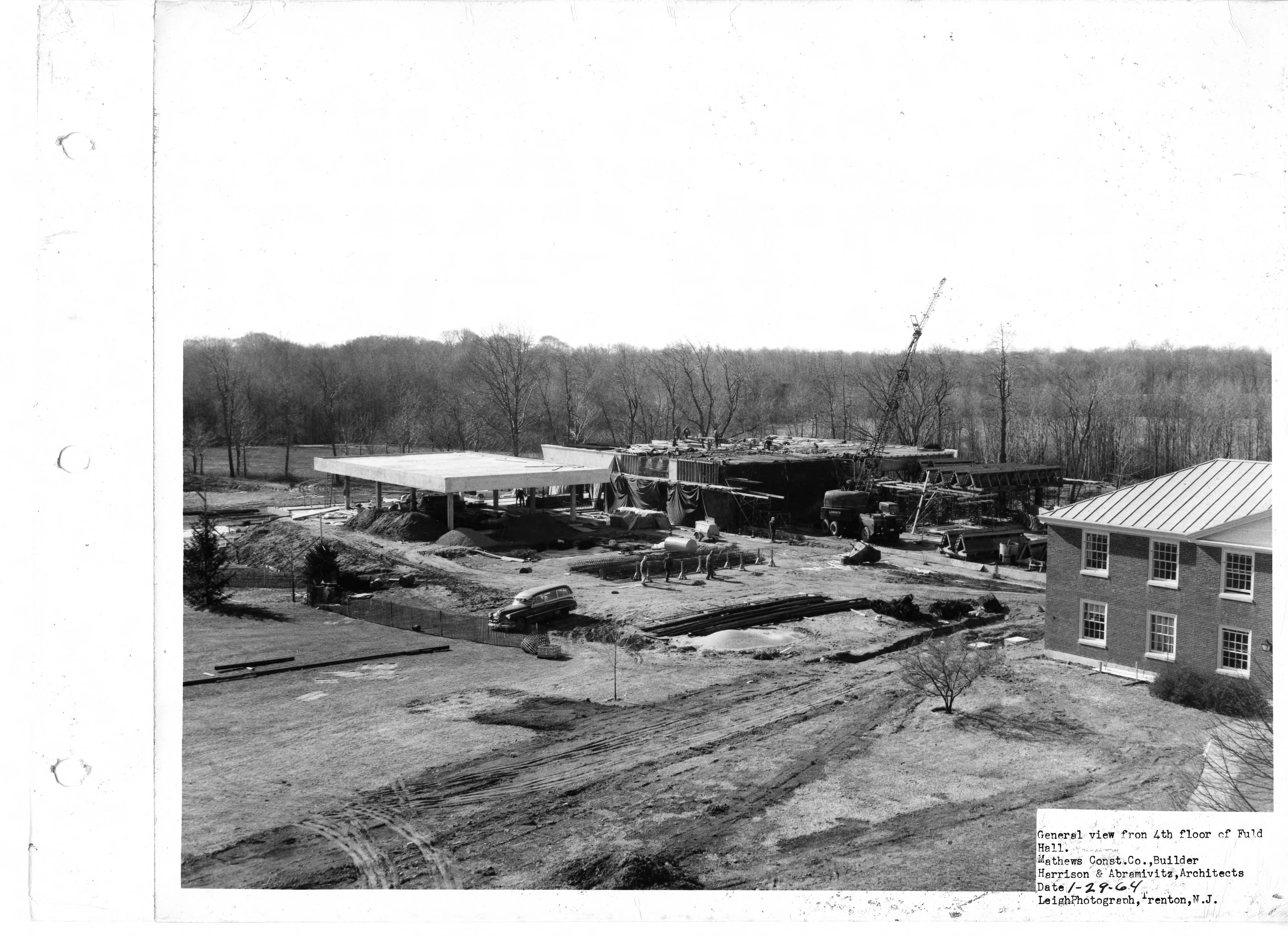 Historical Studies-Social Science Library construction - general view ...