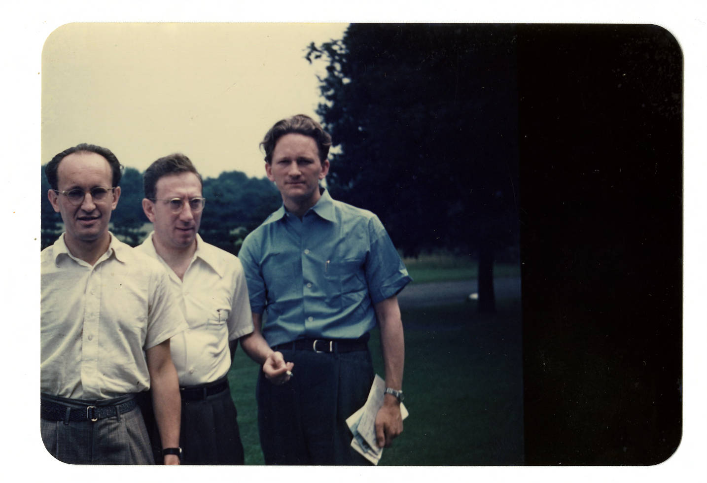 Atle Selberg (r.) with Paul Turán (l.) and Abe Gelbart in Princeton ...