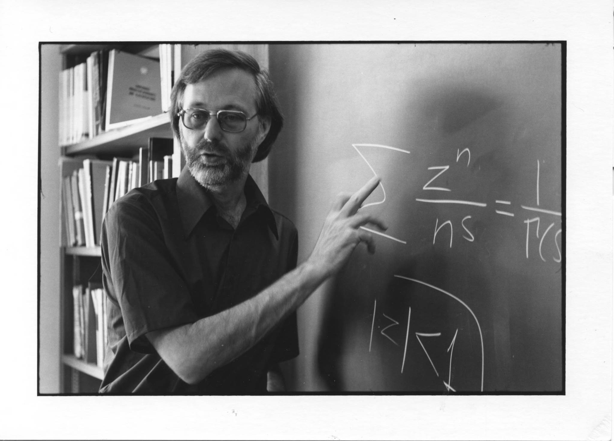 John Milnor - at blackboard John Milnor - at blackboard